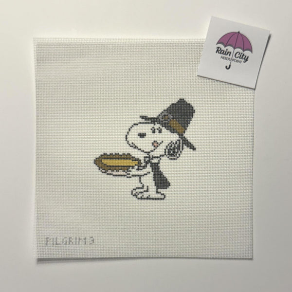 PEANUTS Thanksgiving - Snoopy Pilgrim (by Officially Needlepoint ...