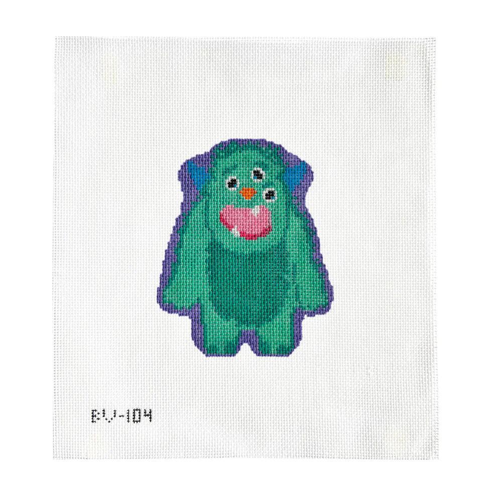 Big Green Guy Monster (by Atlantic Blue Canvas) – Rain City Needlepoint